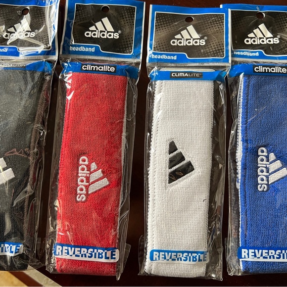 adidas | Accessories | Large Lot Adidas Wristbands Headbands Bicep ...